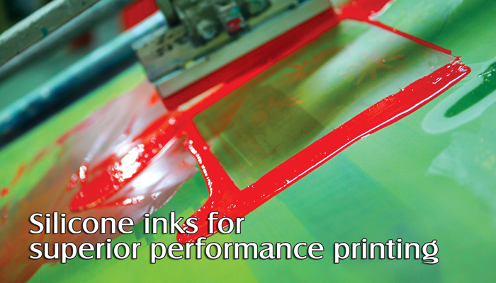 Silicone inks for superior performance printing