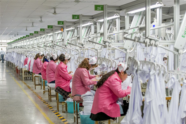 China's textile & garment exports increased by 9.6 percent in 2020