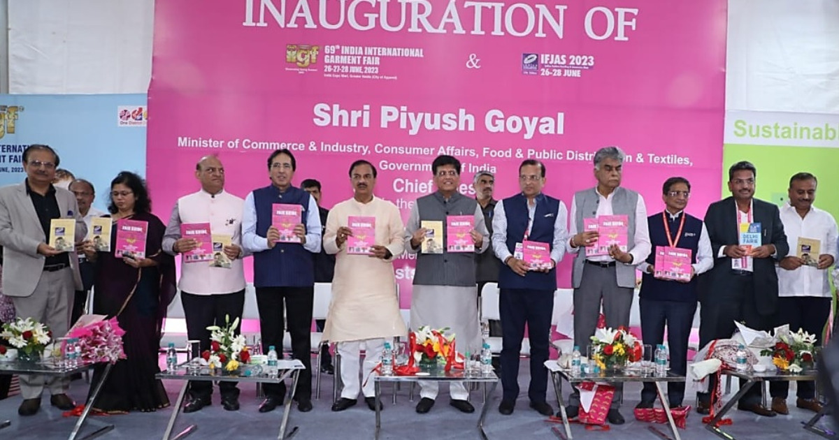 Textiles Minister Piyush Goyal, inaugurated 69th India International Garment Fair (IIGF)