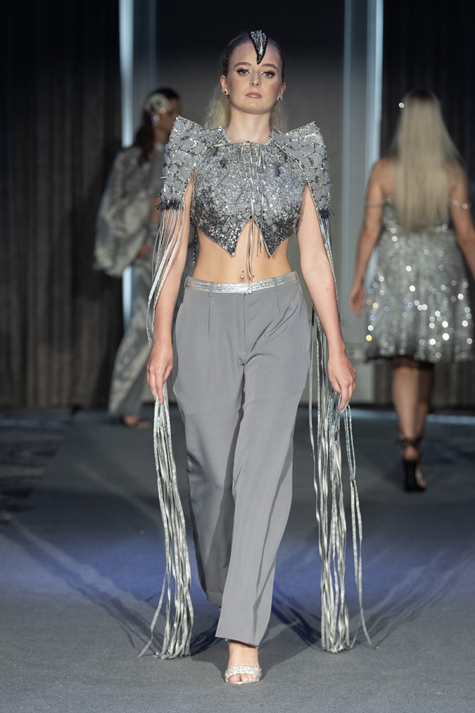 Felix Bendish showcased "Fierce Momentum" collection at London Fashion Week