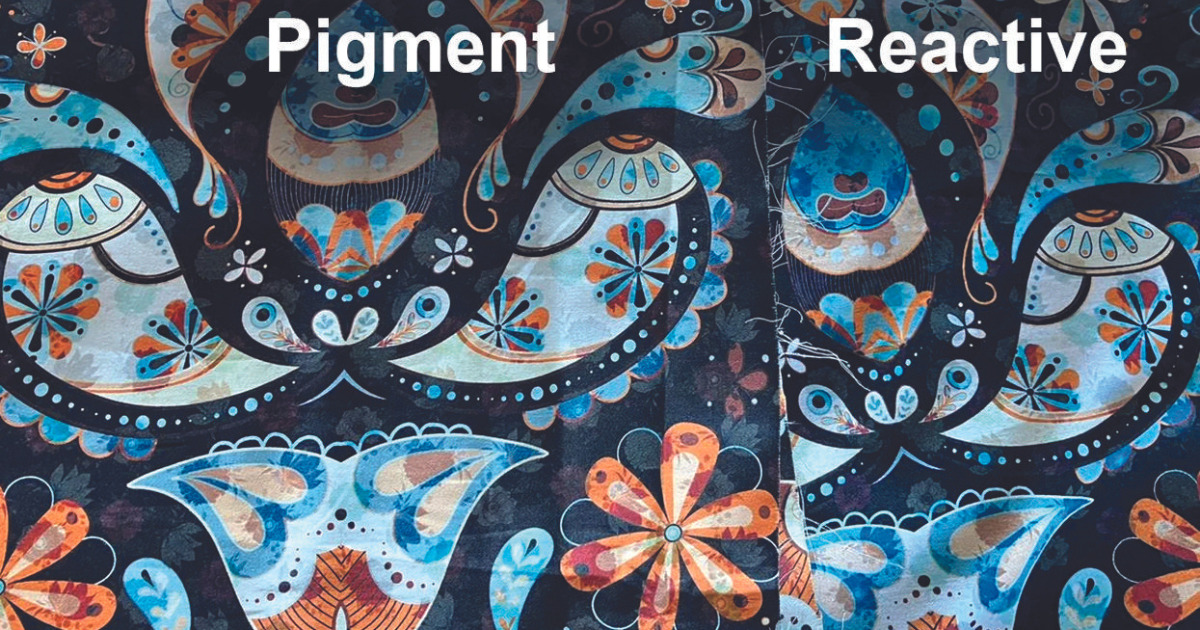The benefits of pigment inks in digital textile printing