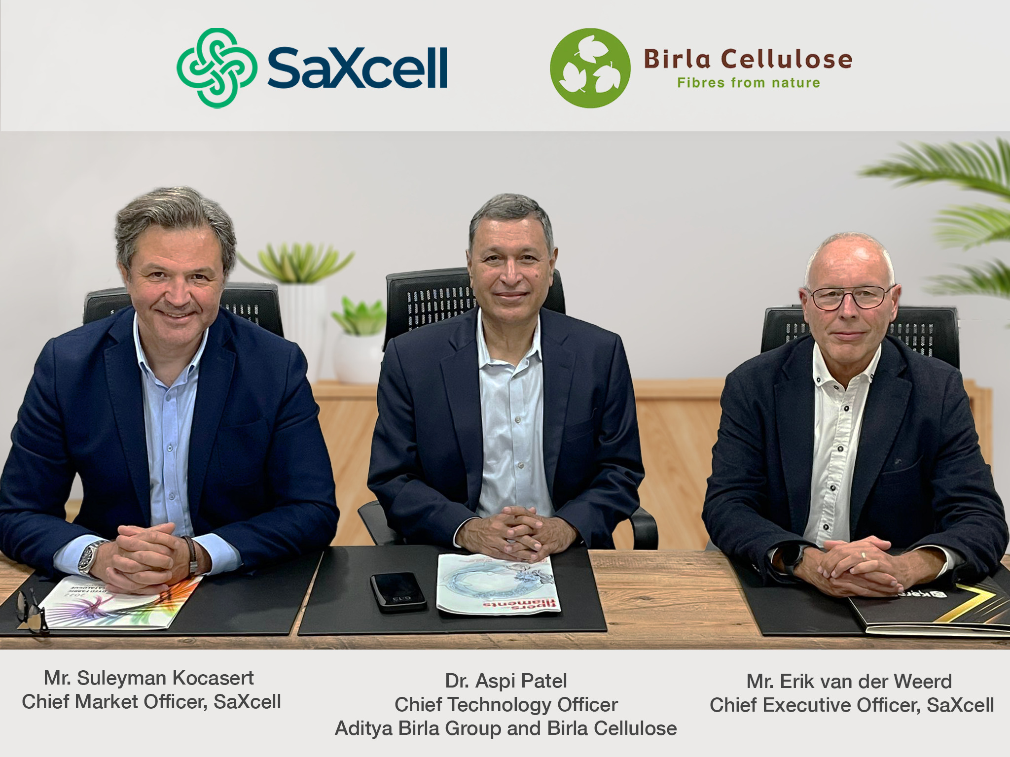 SaXcell and Birla Cellulose sign MoU for recycled fiber production to accelerate circularity ...