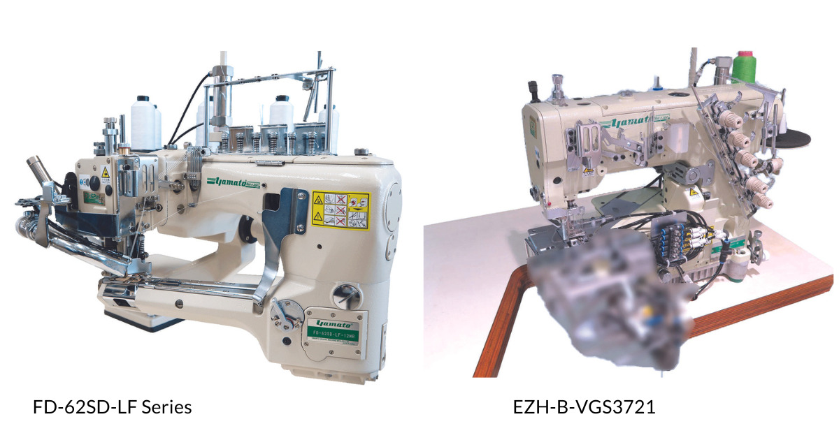 Flatseamer and Bottom Hemming machines by Yamato - Apparel Views