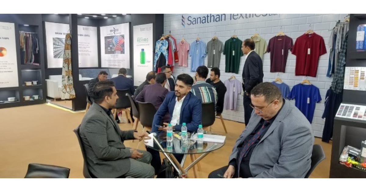 Sanathan Textiles showcases innovation and growth plans at Bharat Tex 2025